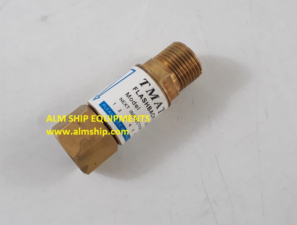 Tmatic TM-FB 188TE-O Flashback Arrestor | ALM SHIP EQUIPMENTS